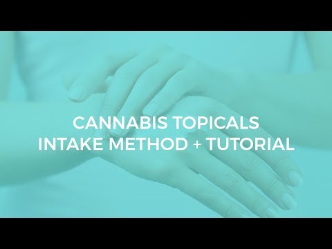 Cannabis Topicals Intake Method + Tutorial