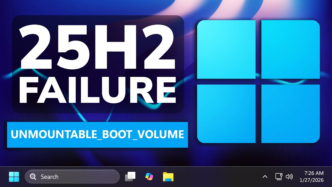 New Windows 11 25h2 January Update Causes Boot Failures How To Fix ...