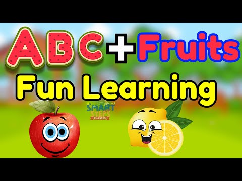 ABC Fruit Names for Toddlers 🍎 A to Z Learning with Phonics | Learn Fruits USA
