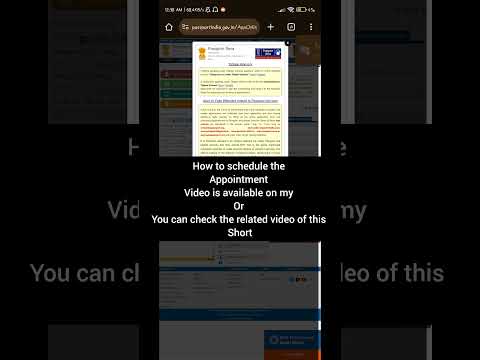 Appointment Issue in Passport Seva Website 2025 #shorts