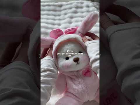 The Fluffiest Surprise Just Arrived! 🎀#getahug #unboxing #cute #teddy #gift #pink #girl