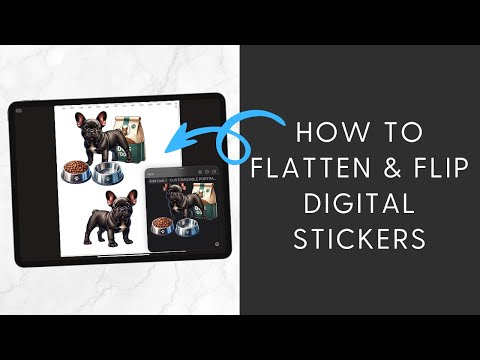 ✏️ How to Flatten and Flip Digital Stickers Goodnotes 6 iPad Pages Tutorial Digital Planning Tips