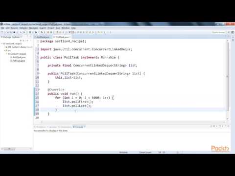 Learn Java 9 Concurrency High Level Elements Using Non Blocking Thread Safe Deques | packtpub ...