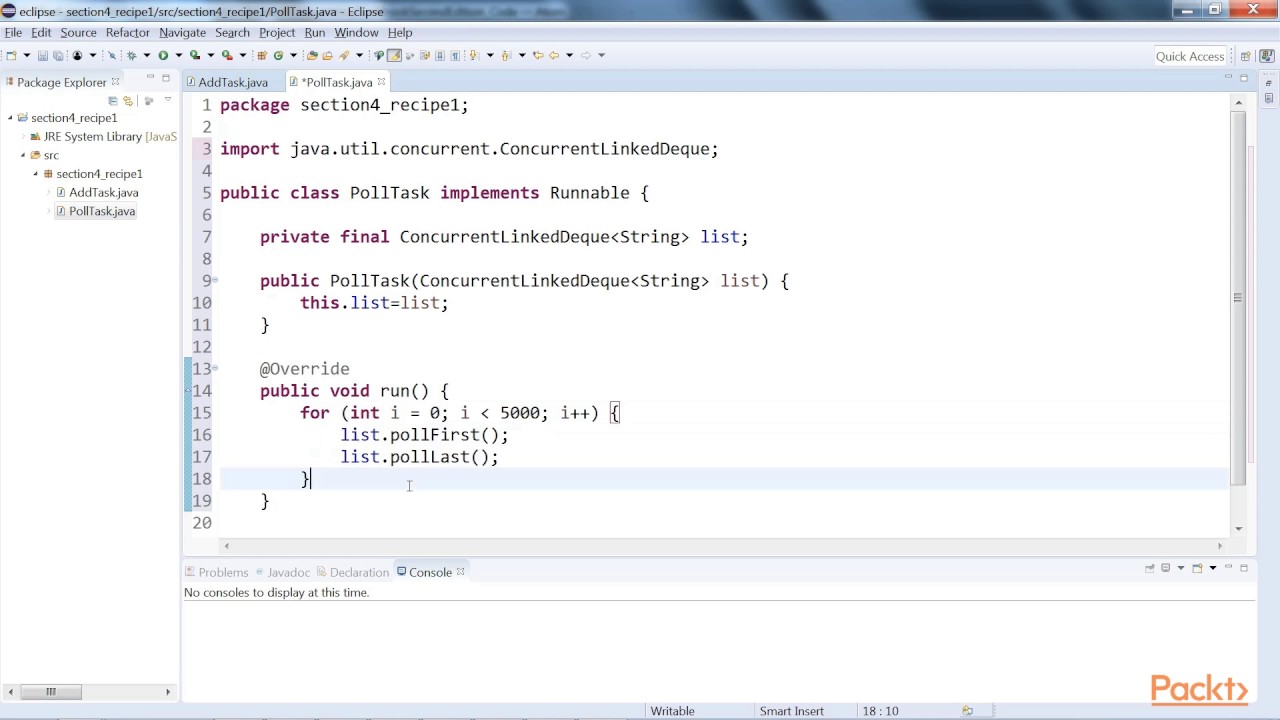 Java 9 Concurrency - High-Level Elements : Using Non-Blocking Thread-Safe Deques | packtpub.com