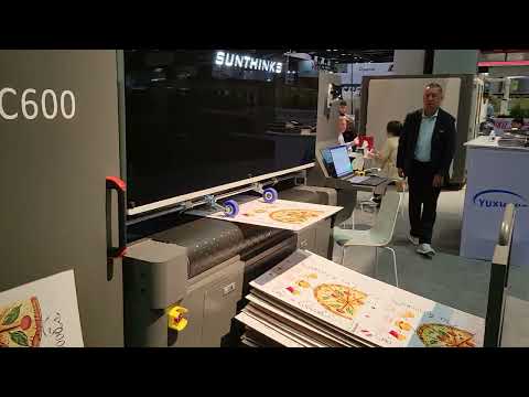 SC600 Digital single pass printer show on SuperCorr expo in US #packaging