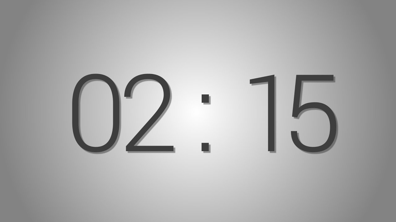 2 Minutes and 15 seconds countdown Timer - Beep at the end | Simple Timer (two min fifteen sec)