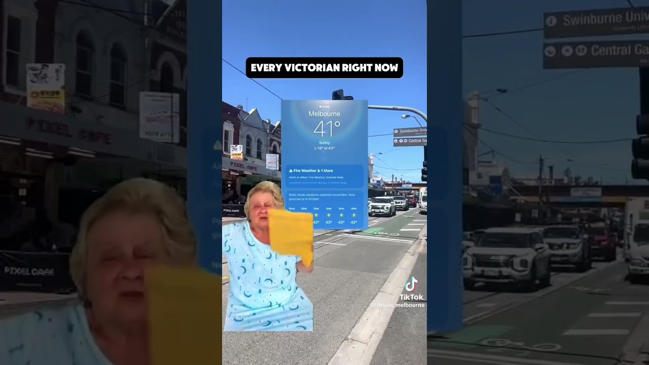 Melbourne these days 🥵#heatwave #extremeweather #foryou