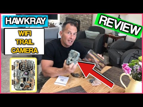 HAWKRAY WiFi Bluetooth Trail Camera 48MP 4K, Game Hunting Cameras with Night Vision Motion Activated