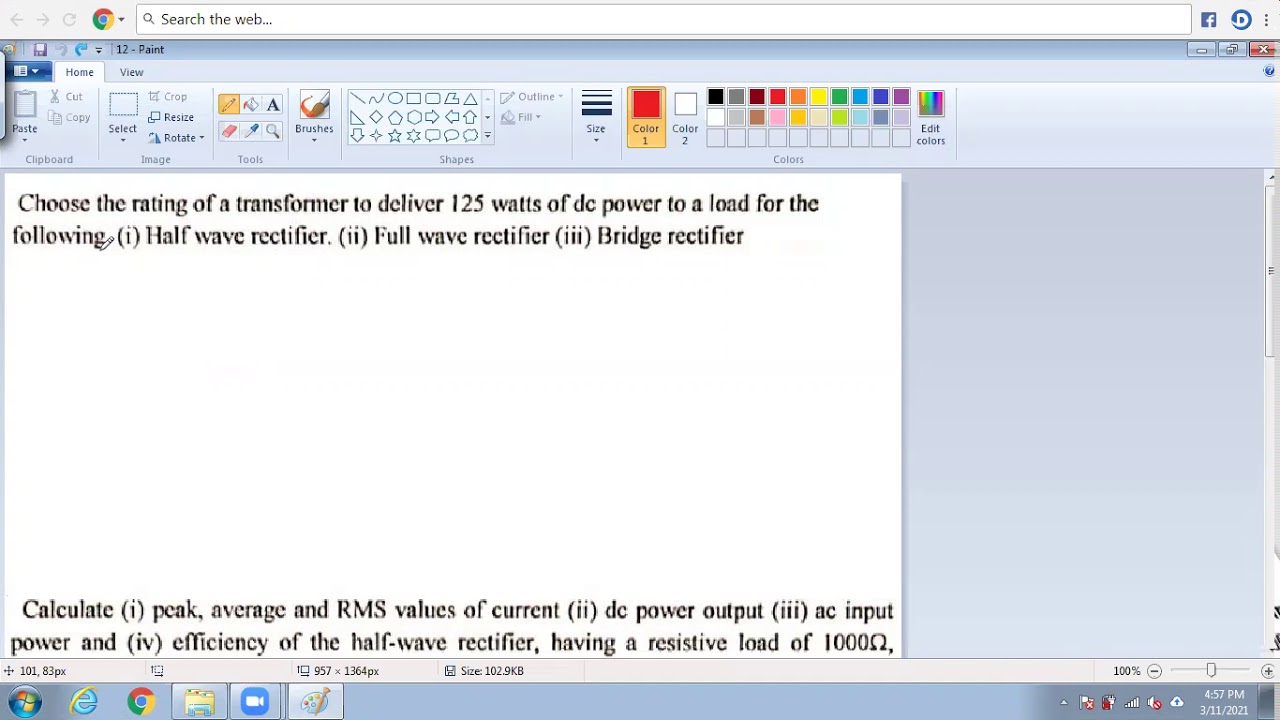 Problems on Rectifiers Part - 1