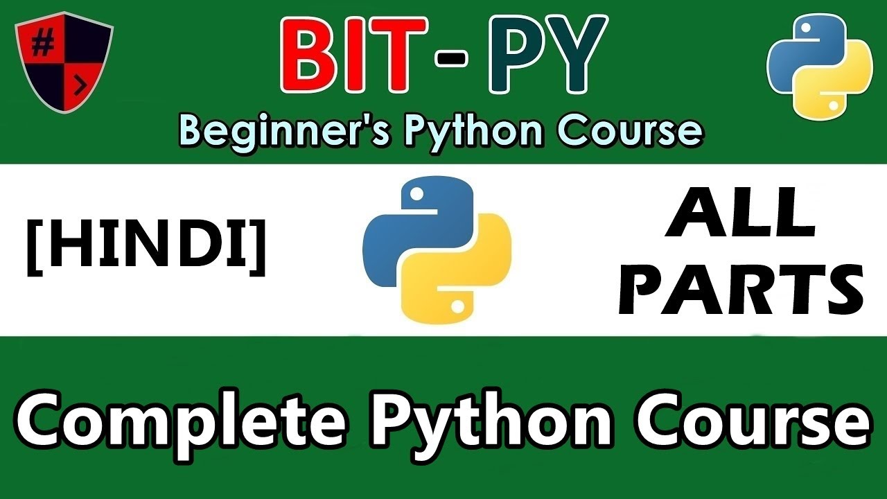 [HINDI] Python Course for Beginners | Learn Python Programming in 9 hours | Complete Course