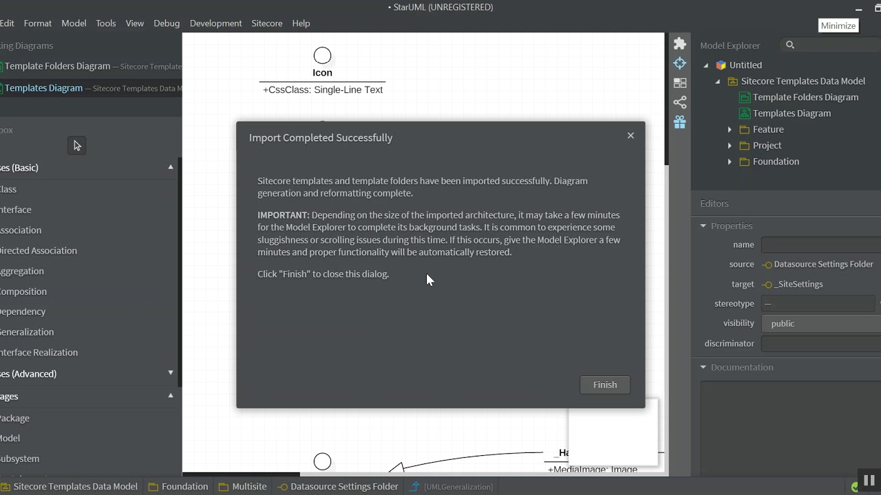 SitecoreUML1.3.3 - One-Click Import and Documentation Generation Guide