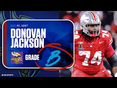 2025 NFL Draft Grades: Vikings receive 'B' for selecting IOL Donovan Jackson at No. 24 overall