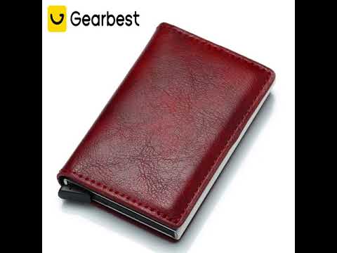 RFID Blocking Wallet Ultra Slim Bifold Leather Card Holder Black