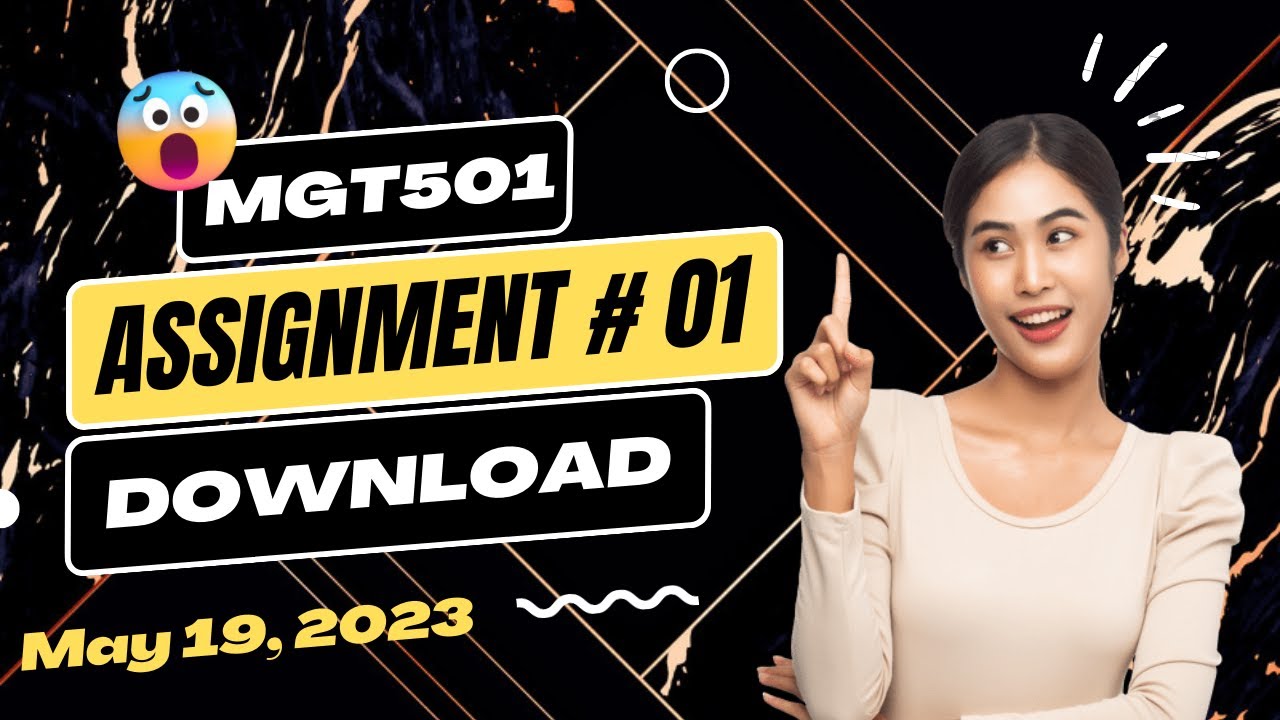 MGT501 Assignment 1 Solution Spring 2026 |