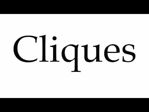 How to Pronounce Cliques