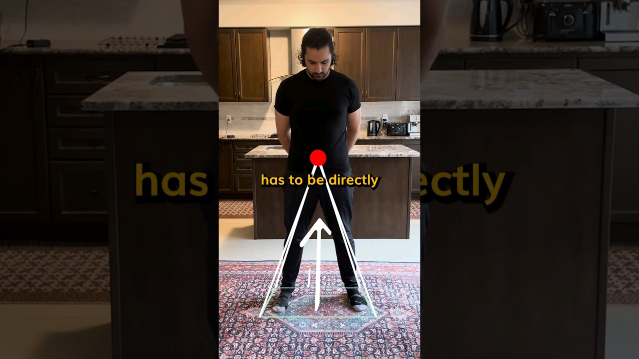 IMPROVE YOUR BALANCE WITH THE CENTER OF GRAVITY (COG) AND BASE OF SUPPORT (BOS) #BIOHACKING #fyp