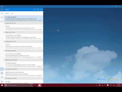 The Mail app in Windows 10