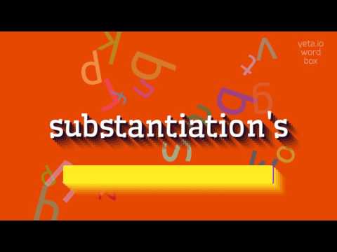 How to say "substantiation's"! (High Quality Voices)