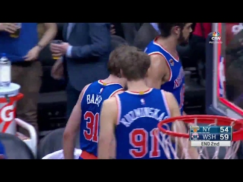 Carmelo Anthony airball cleaned up by Ron Baker at the buzzer January 31, 2017