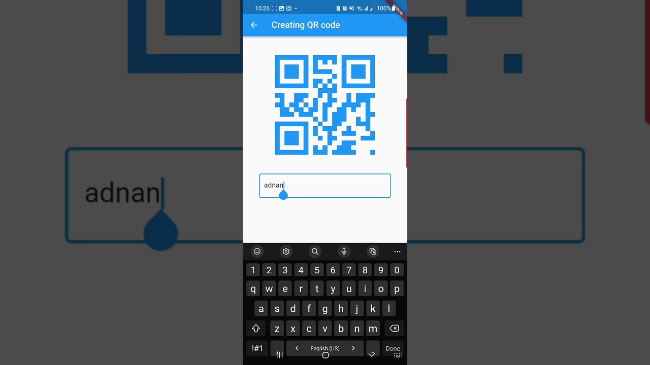 QR code Flutter App                  Github: https://github.com/adnan1852001