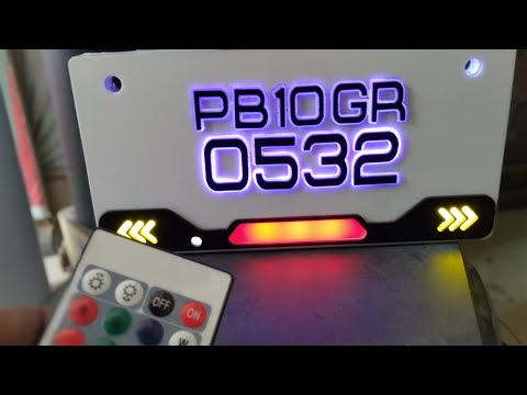 LED Number Plate - 3D LED Number Plate Latest Price, Manufacturers ...