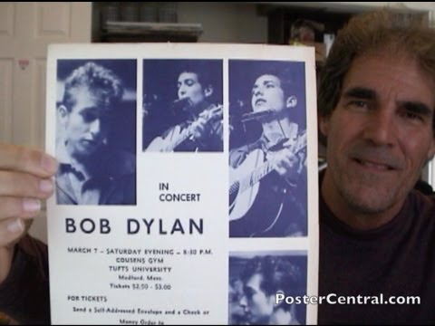 Bob Dylan Concert Flyer 1960s Tufts University Leaflet | PosterCentral.com