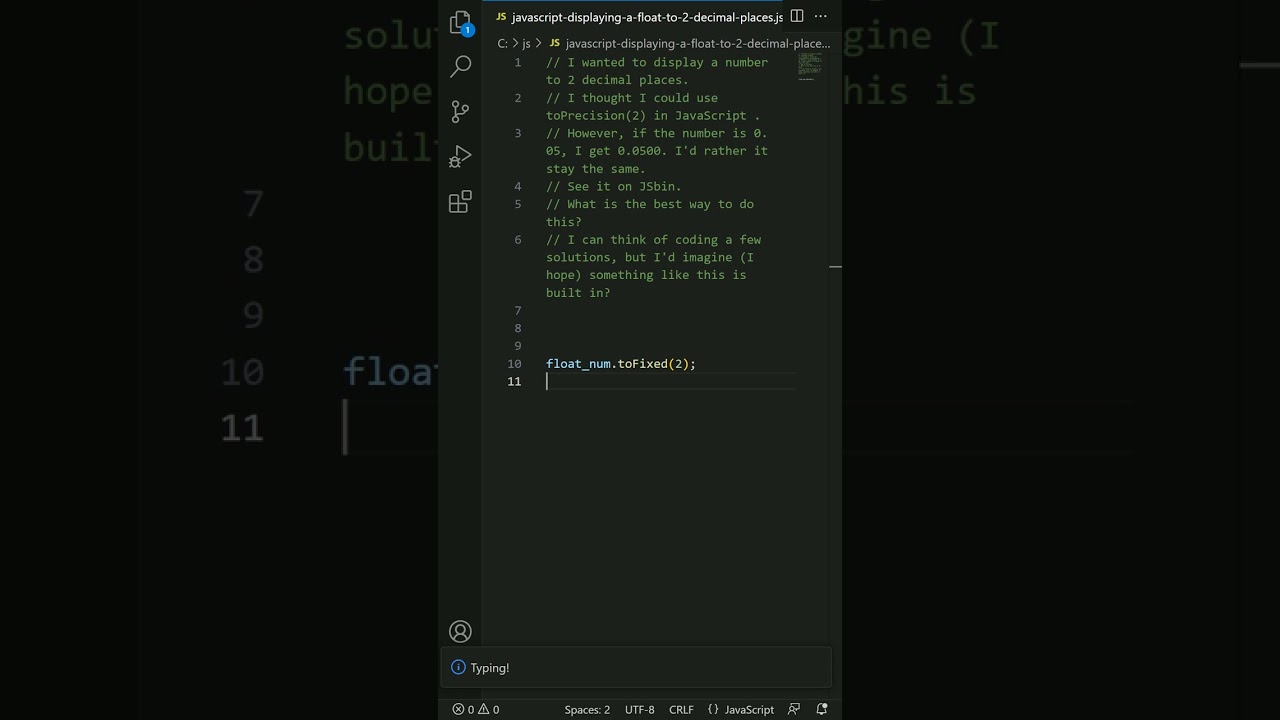 floating point - JavaScript displaying a float to 2 decimal places