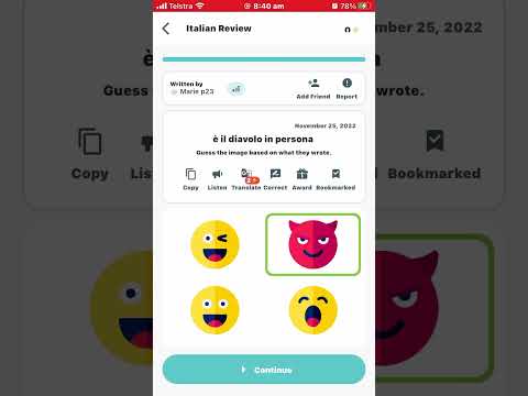 Let’s play Polygloss in italian. Review quiz.