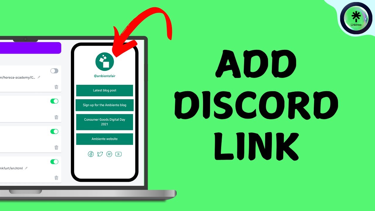 How To Add Discord Link To Linktree