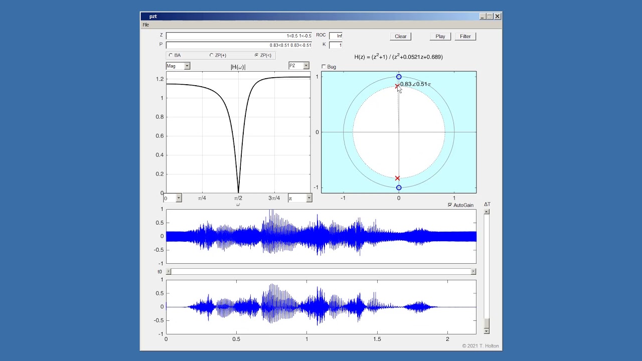 Digital Signal Processing, Holton: PZT