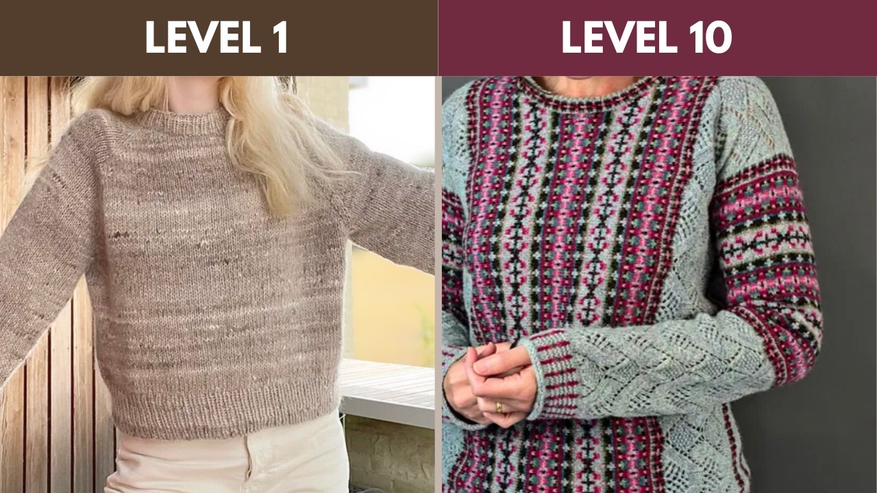 Ranking Sweater Knitting Patterns from Easiest to Hardest