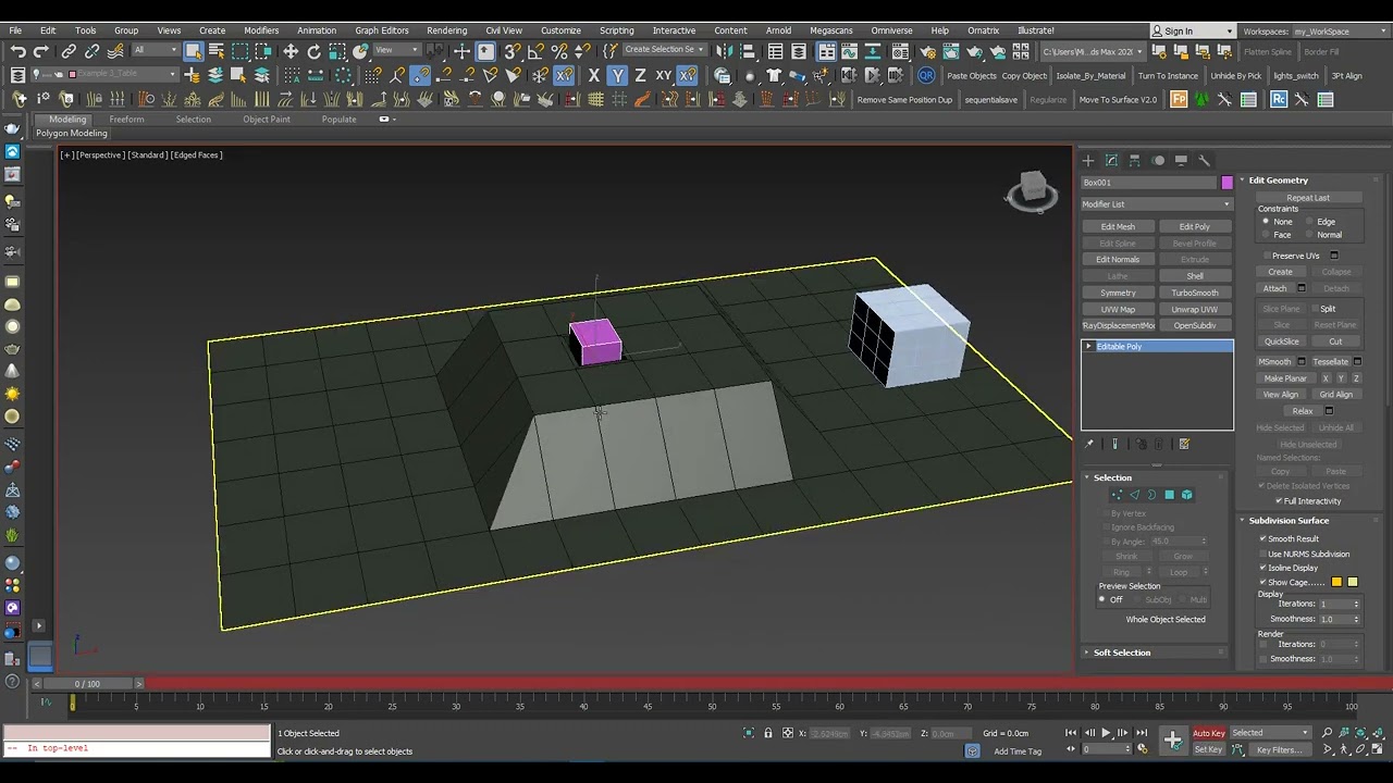 3DS Max - Link Sub Object Elements To An Object