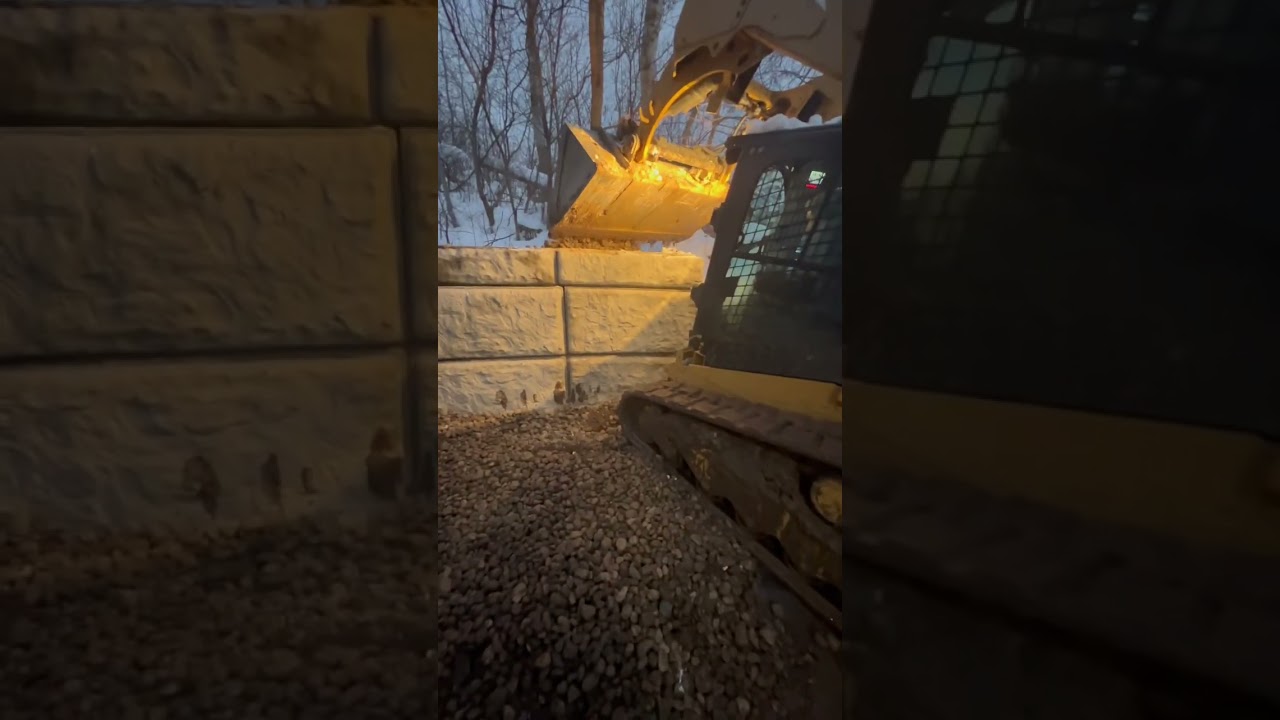 Caterpillar 259D AWESOME Back ￼ filling Rock #shorts