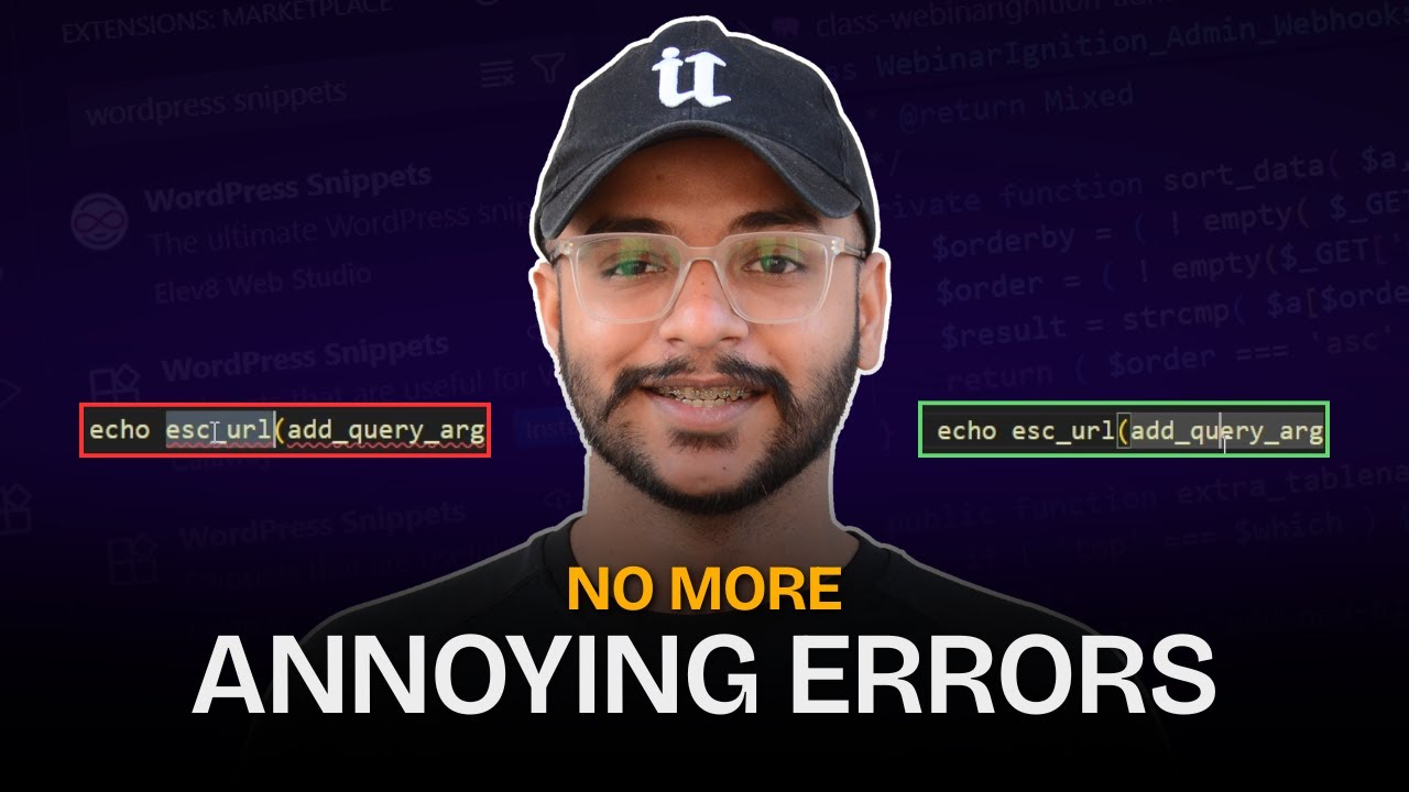 How to remove annoying errors in VSCode for Wordpress Custom Development