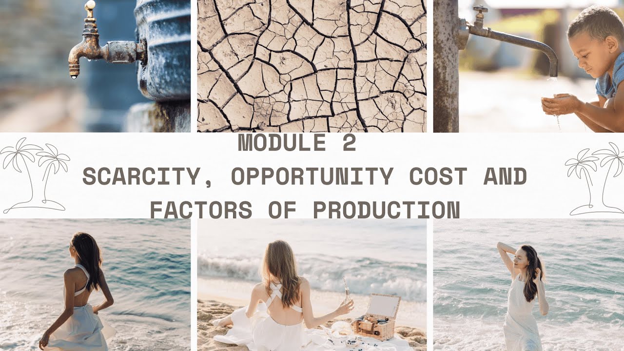 MODULE 2 ECONOMICS SCARCITY OPPORTUNITY COST, FACTORS OF PRODUCTION