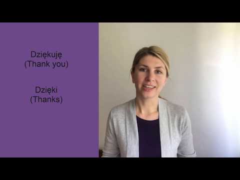 How to say 'thank you' in Polish. Verb 'to thank'