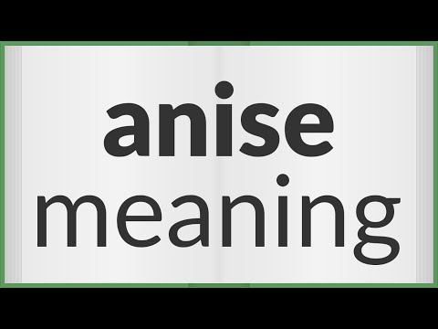 Anise | meaning of Anise