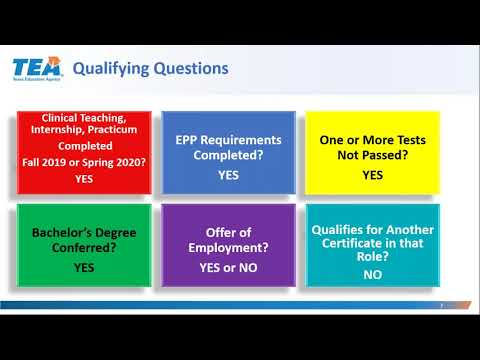 Recommending Probationary Certificates Under Emergency Waivers, May 12, 2020