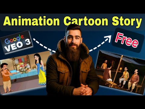 How to make Animation Video with Google Veo 3 | Cartoon Video Kaise Banaye | Cartoon Animation Story