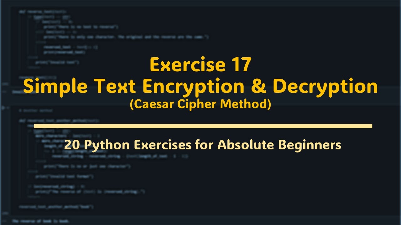 Simple Text Encryption & Decryption (Caesar Cipher Method)