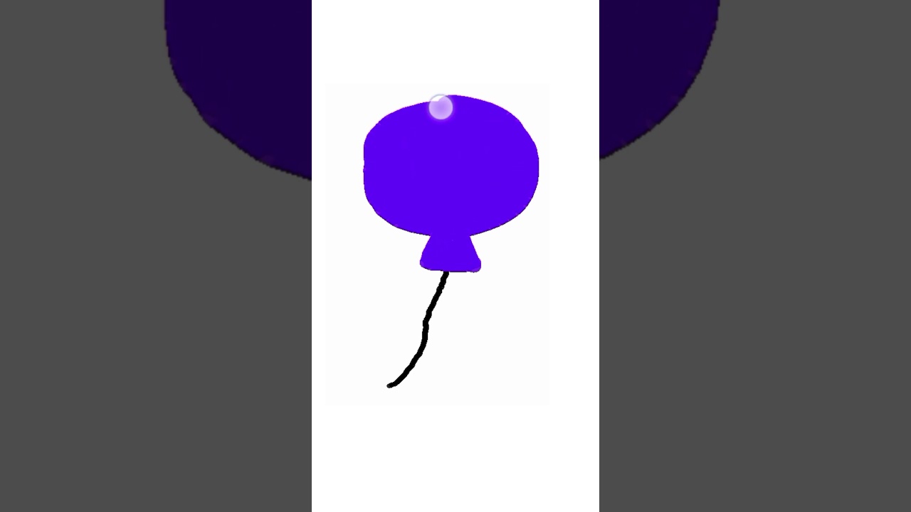 Huruf E dalam balon #short