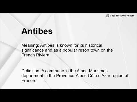 Antibes Meaning