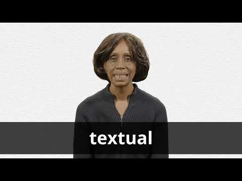 TEXTUAL definition and meaning | Collins English Dictionary