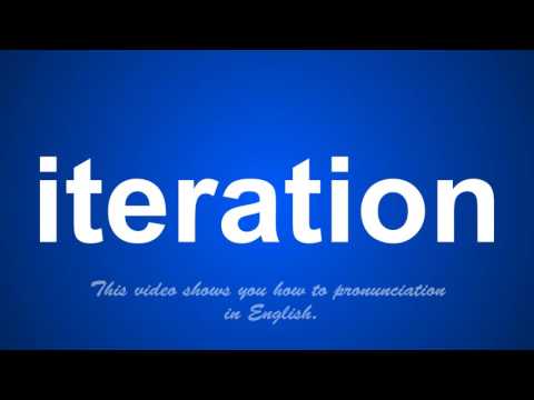 the correct pronunciation of itinerary in English.