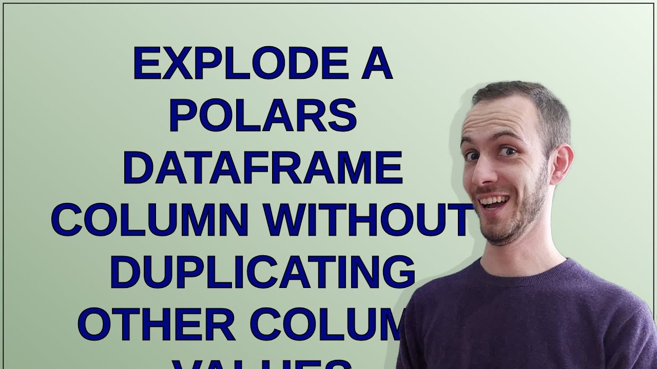 Explode a polars DataFrame column without duplicating other column values