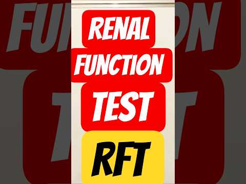 renal function test #rft #renal #shortvideo #kidney #shorts #medical #kft #gfr #shortsfeed #short
