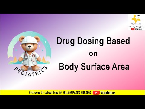 Drug dosing based on Body Surface Area | BSA | Paediatrics drug Calculations Made Easy