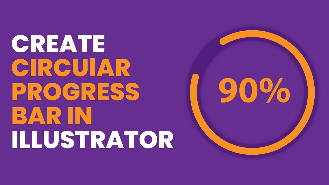 Learn How to Create Circular Progress Bar in Adobe Illustrator | Illustrator Beginner Tutorial