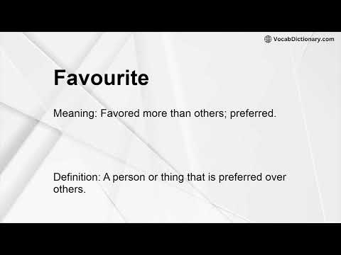 Favourite Meaning