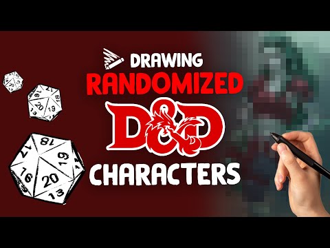 Drawing D&D Characters from RANDOMLY GENERATED Descriptions